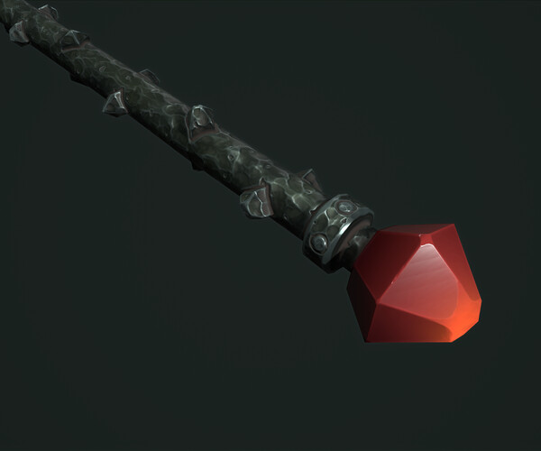 ArtStation - Undead staff | Game Assets