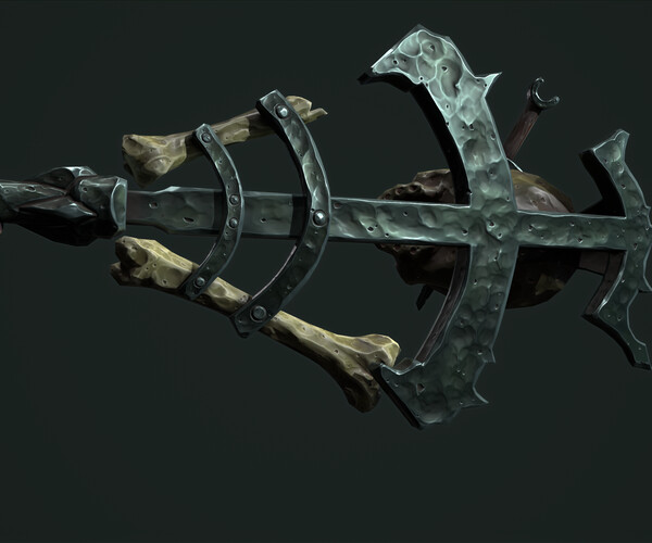ArtStation - Undead staff | Game Assets