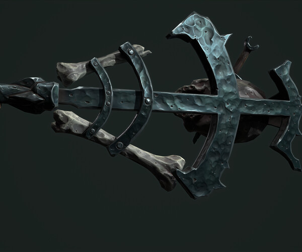 ArtStation - Undead staff | Game Assets
