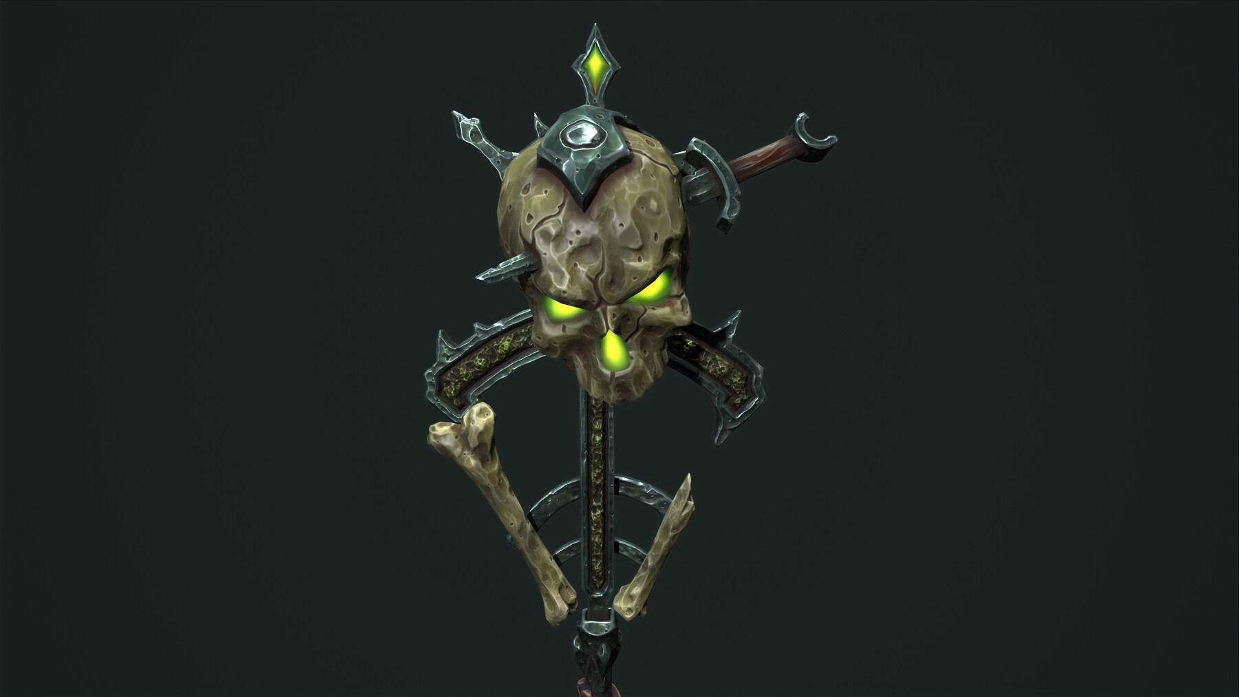 ArtStation - Undead staff | Game Assets