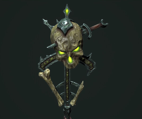 ArtStation - Undead staff | Game Assets
