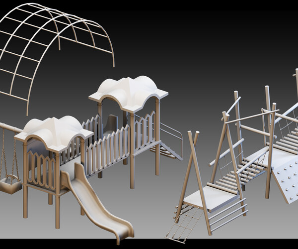 ArtStation - 33 Funfair Objects- Vol 01- High detail 3d models | Resources