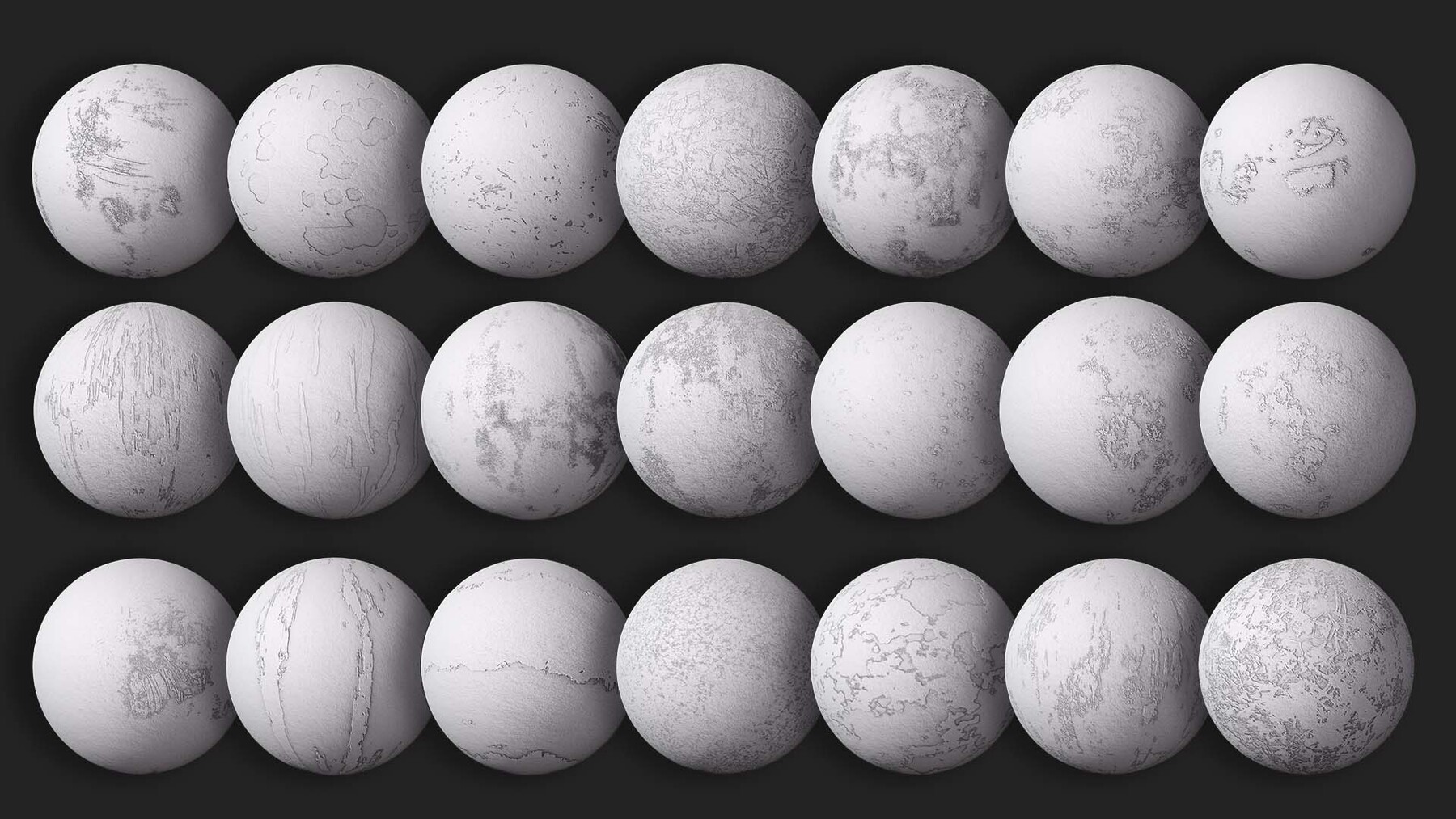 ArtStation - 150 Imperfections and Cracks Alpha Vol.05 | Brushes