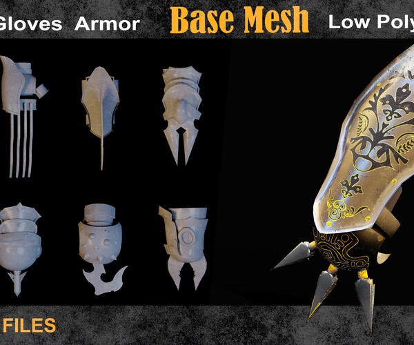 ArtStation - 365 Armor Base Mesh BUNDLE (80% OFF) | Game Assets