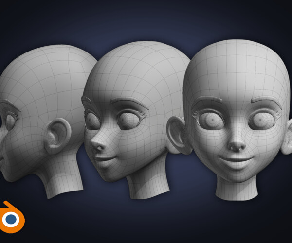 ArtStation - Stylized head | Resources