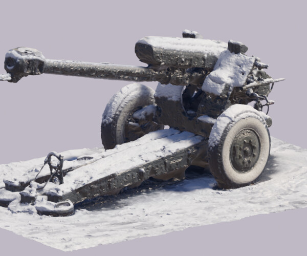 ArtStation - Howitzer D-30 Raw Scan | Resources