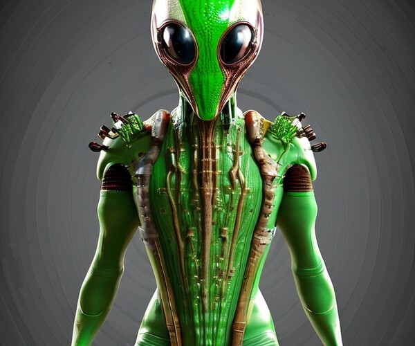 ArtStation - Portrait of Alien character | Artworks