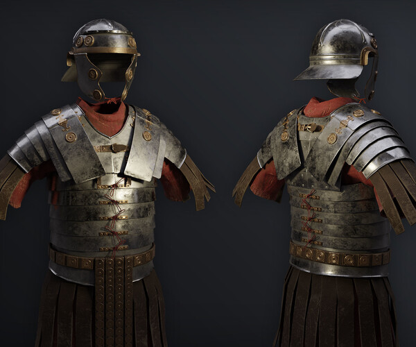 ArtStation - Lorica Segmentata Ancient Roman Legionary Armor | Game Assets