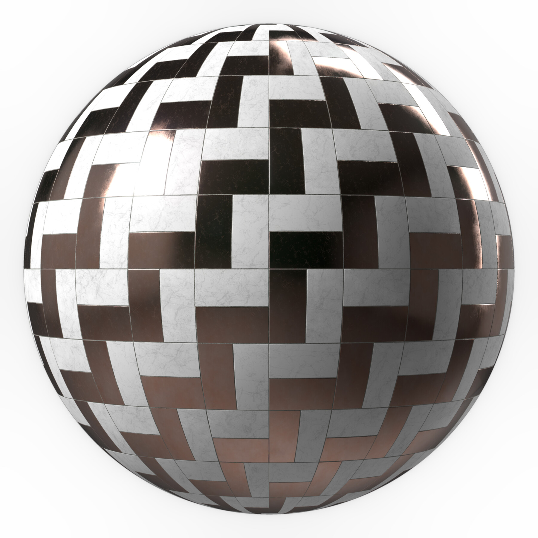 ArtStation - Marble Tile Materials 12- Marble Mixed by Metal Tile - Pbr ...