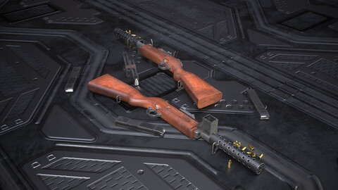 ArtStation - MP-28 II gun | Game Assets
