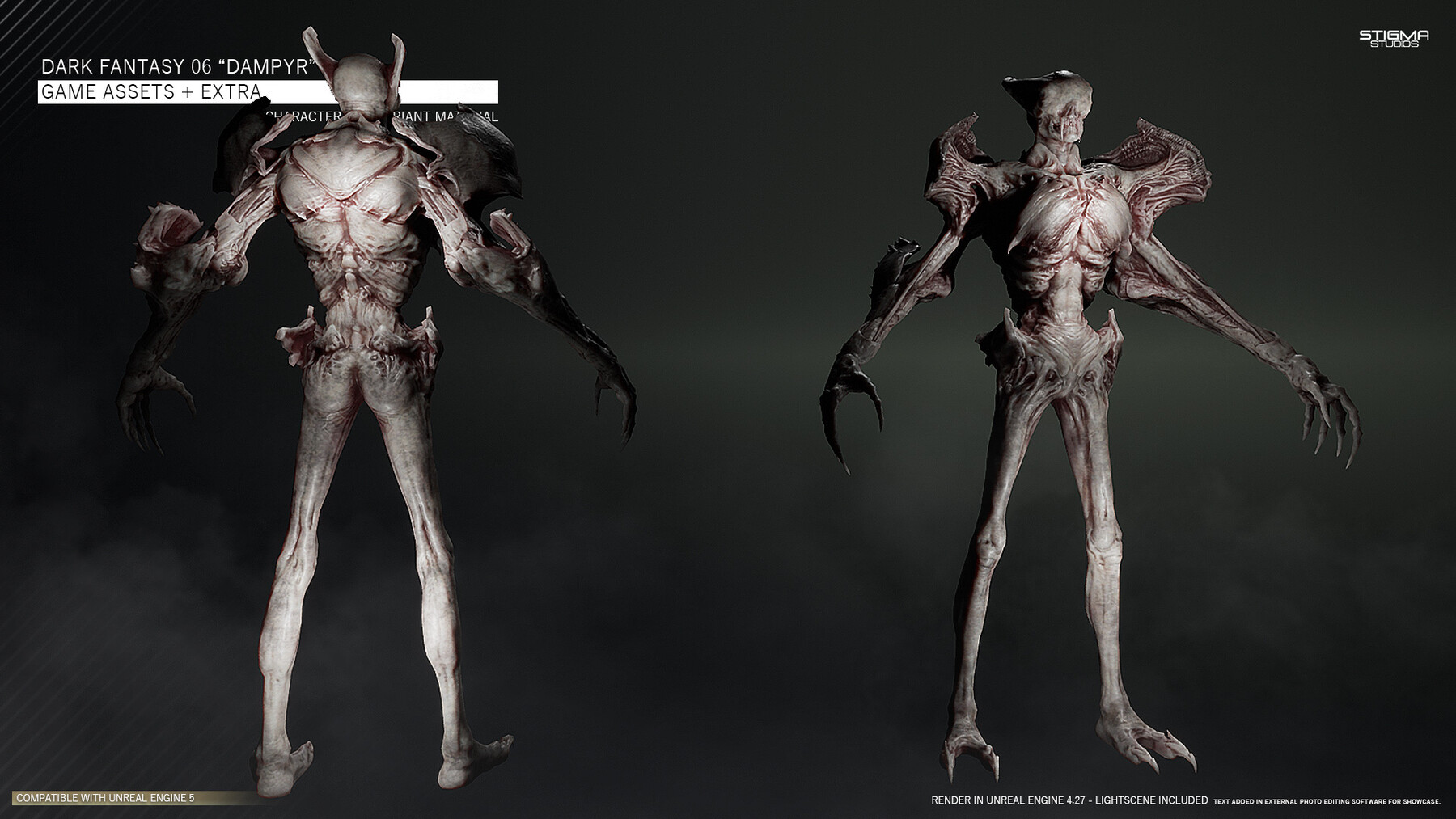 ArtStation - Dark Fantasy 06 "Dampyr" - Game Assets + Extra | Game Assets