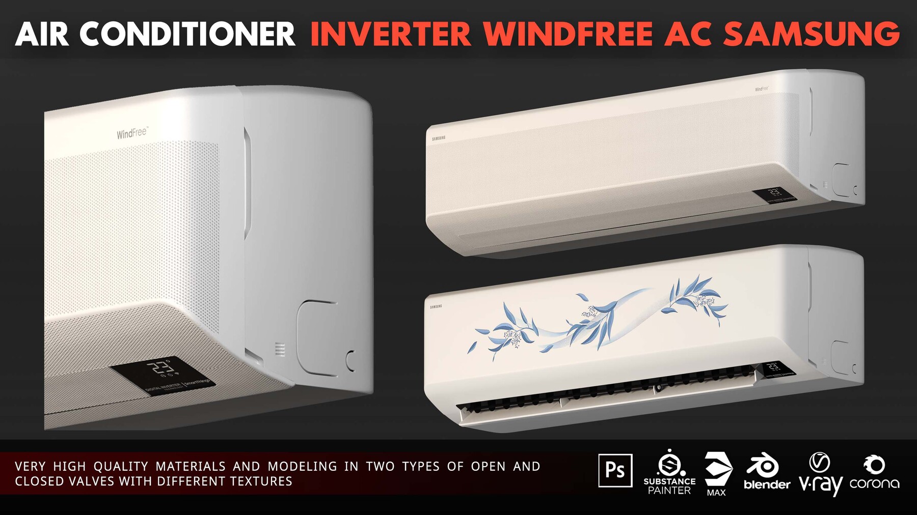 ArtStation - Inverter Windfree AC Samsung | Resources