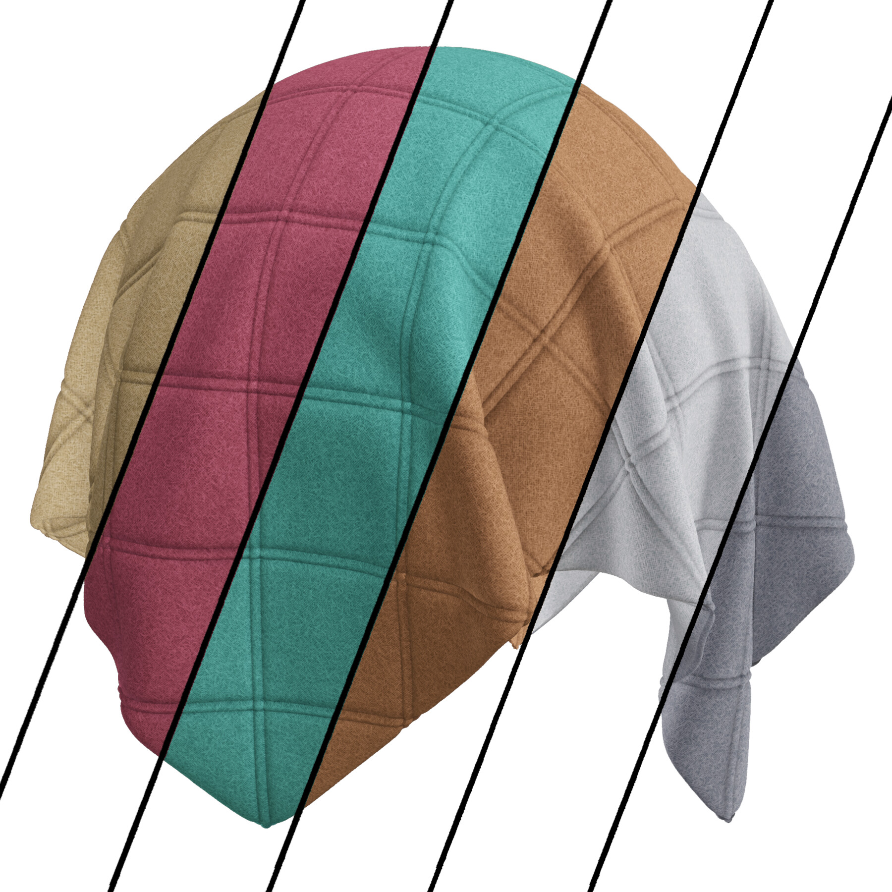 ArtStation - Fabric Materials 25- Stitched Fabric | Pbr 4k Seamless ...