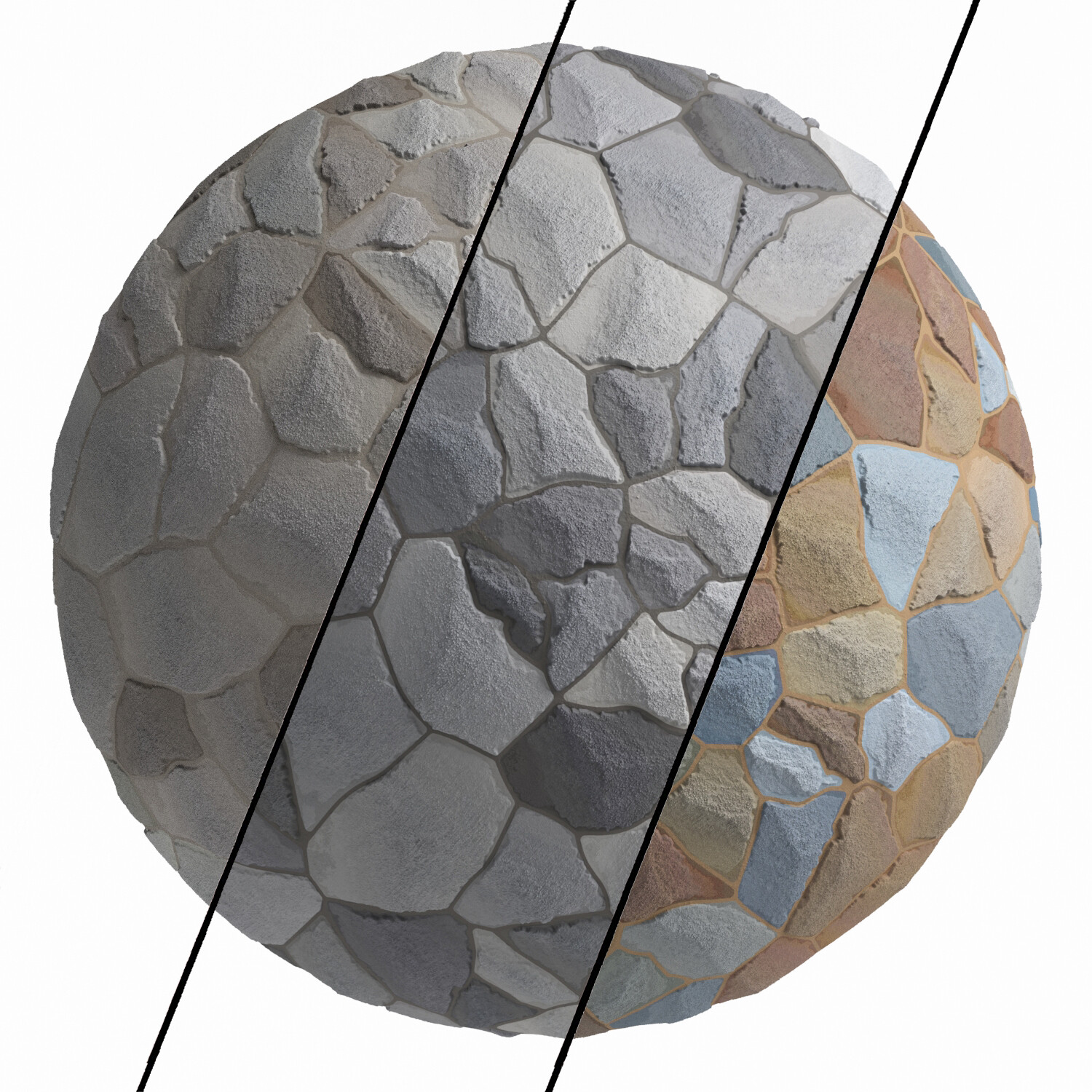 ArtStation - Ston Wall Material 13- Stone Wall Decorative Pbr 4k ...