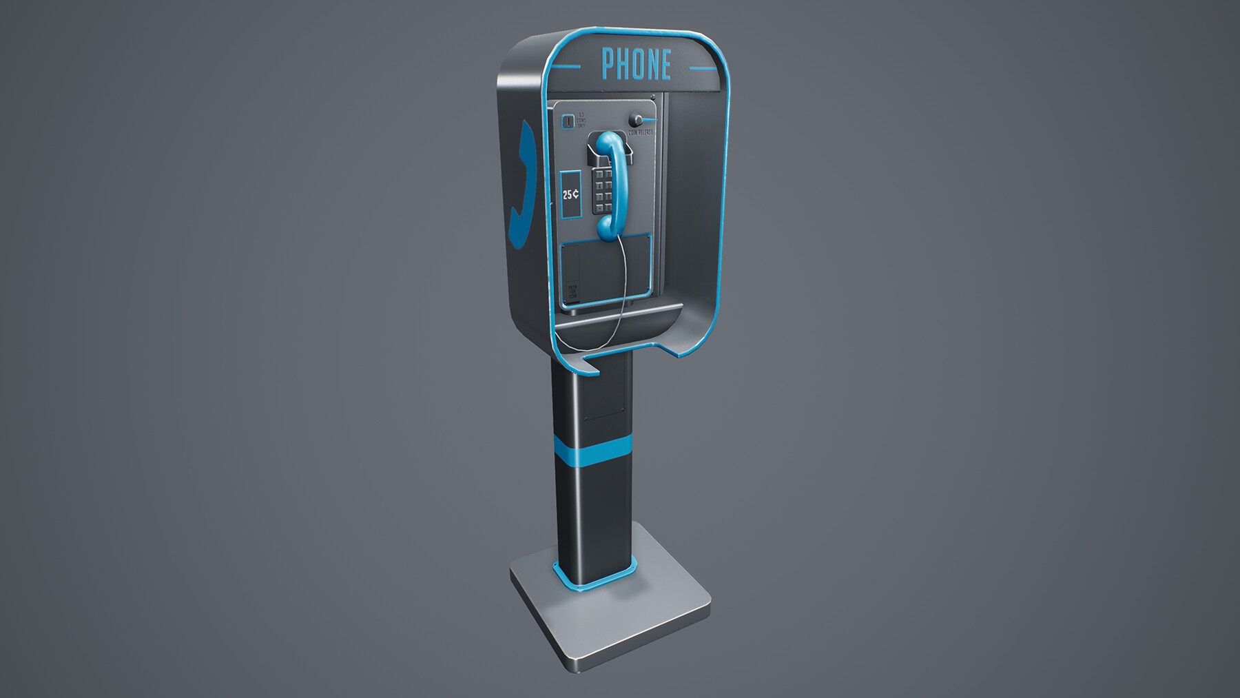 ArtStation - Stylized Phone Booth | Game Assets