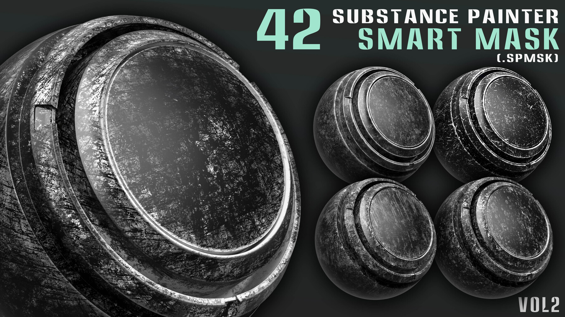 ArtStation - 42 substance painter smart mask-Vol2 | Game Assets
