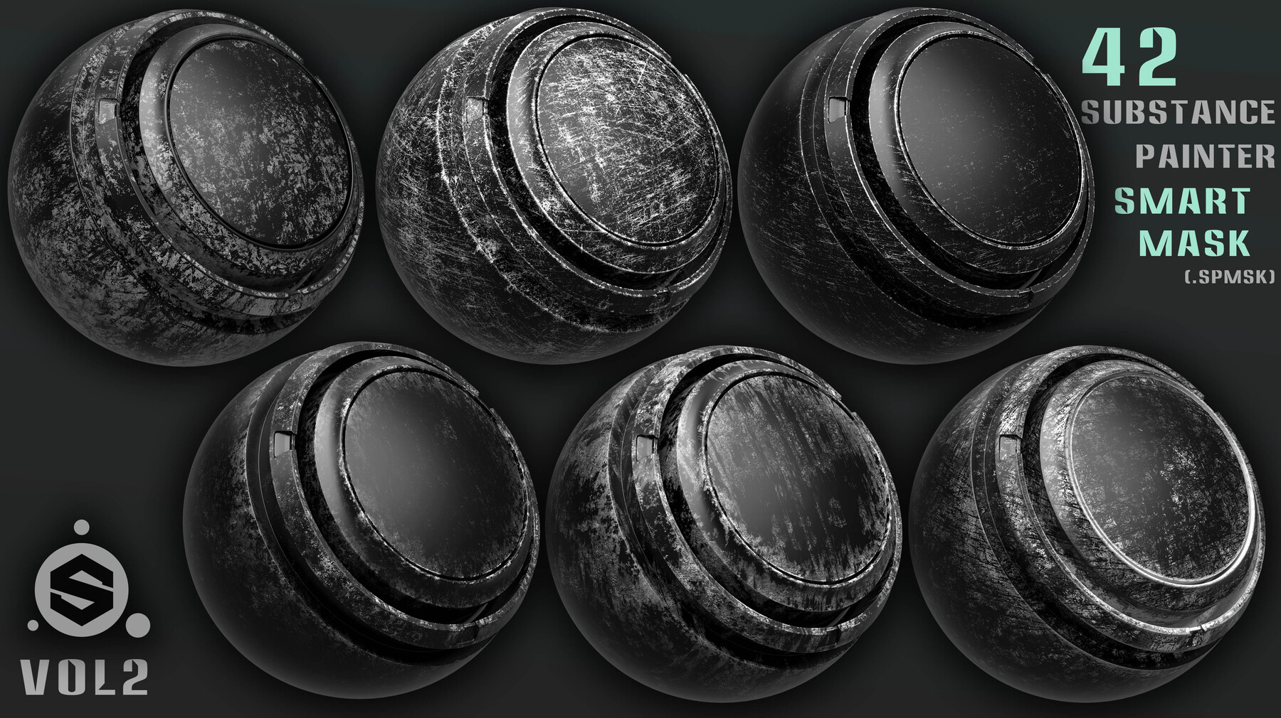 ArtStation - 42 substance painter smart mask-Vol2 | Game Assets