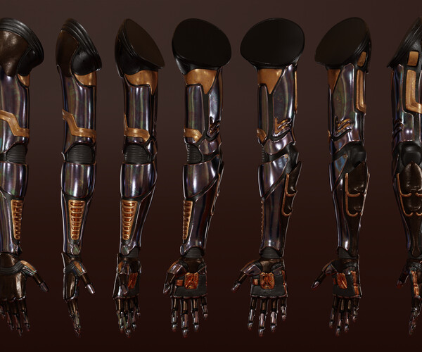 ArtStation - Humanoid Robot Arm 3D | Game Assets