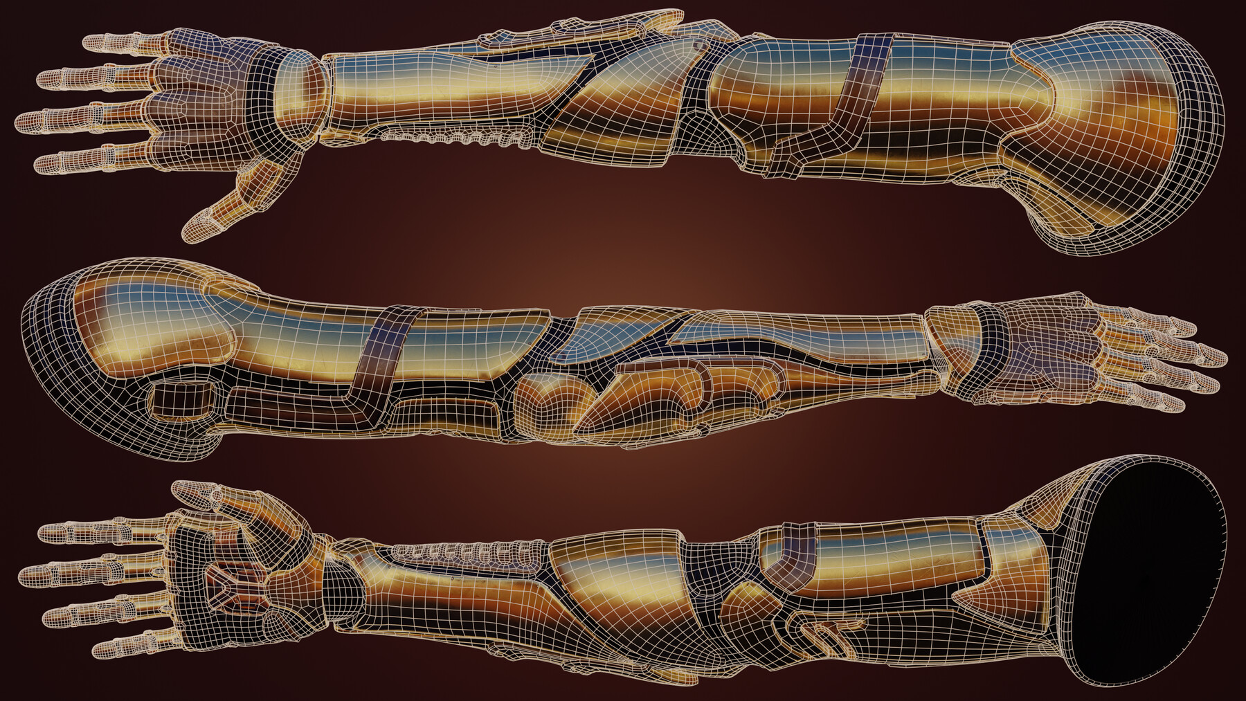 ArtStation - Humanoid Robot Arm 3D | Game Assets