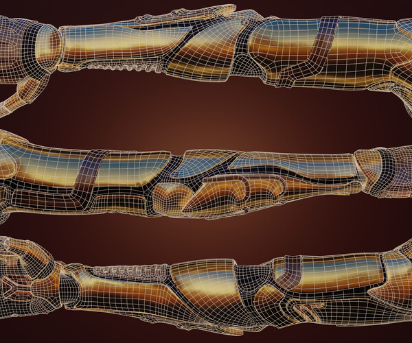 ArtStation - Humanoid Robot Arm 3D | Game Assets