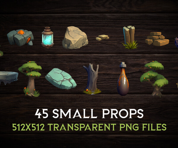 ArtStation - Fantasy Forest 2D Sprites Kit | Game Assets