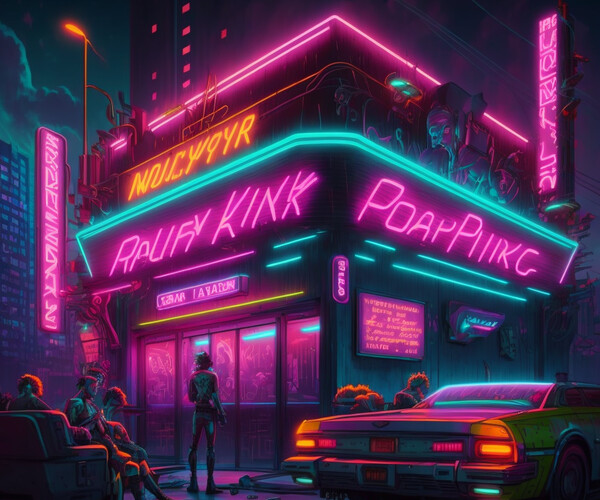 ArtStation - Cyberpunk Bar | Artworks