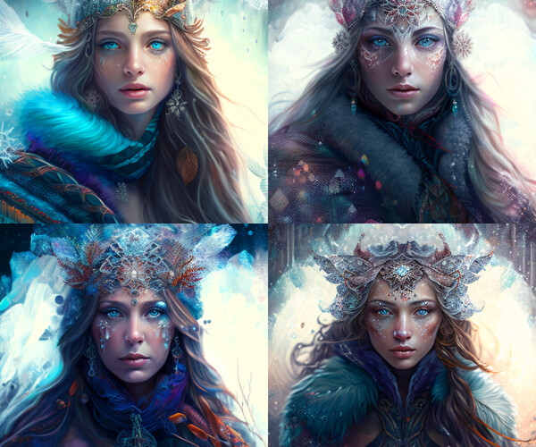 ArtStation - Ice Princess Panel | Artworks