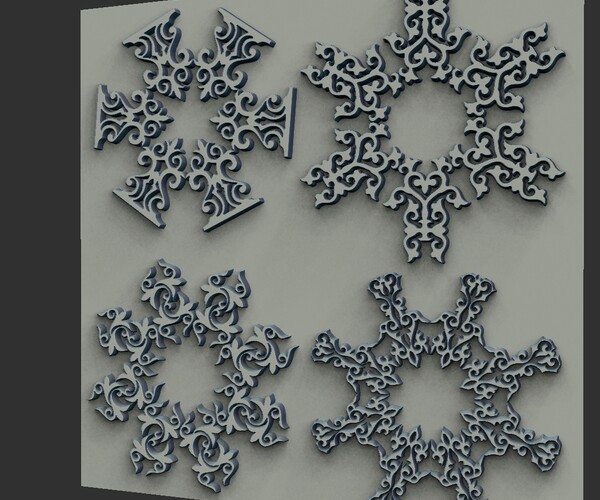 ArtStation - 100+ Single and Ring Ornament Height Map Pack | Brushes