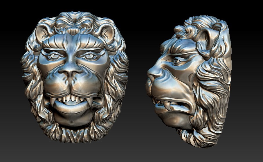 ArtStation - 3D model for CNC machine mythological mask | Resources