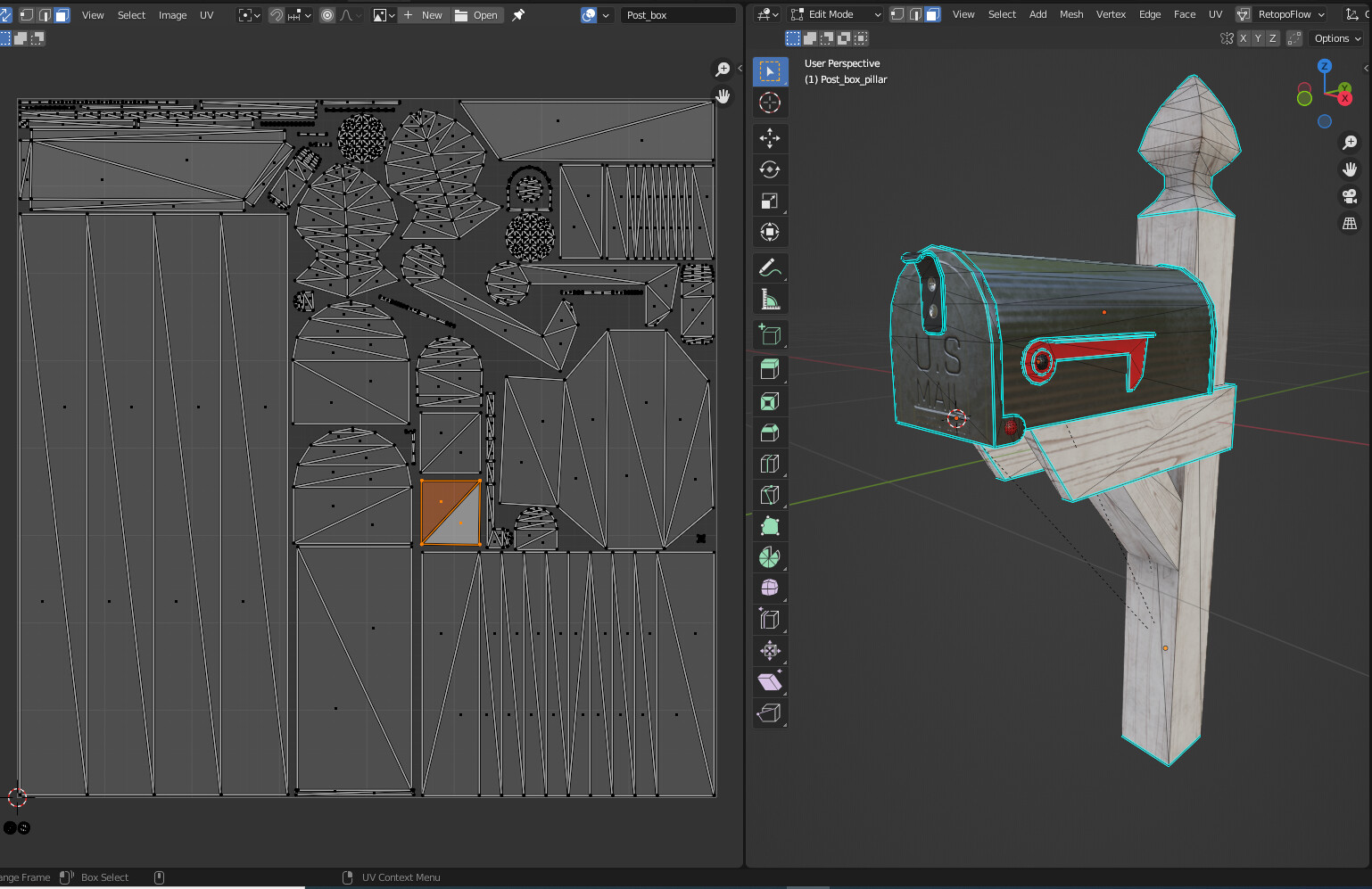 ArtStation - Post box | Game Assets