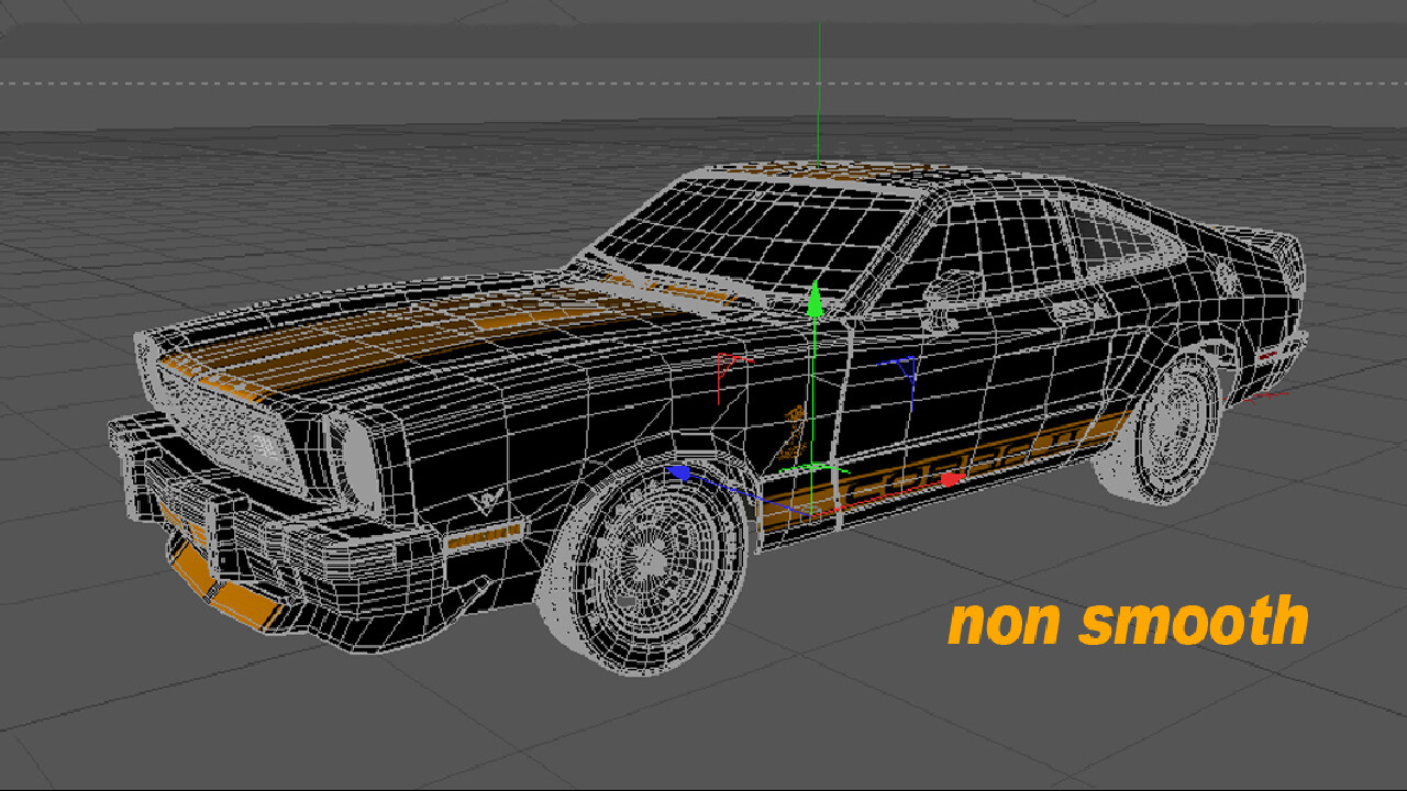 ArtStation - 1976 Ford Mustang Cobra II - 3D Model | Resources
