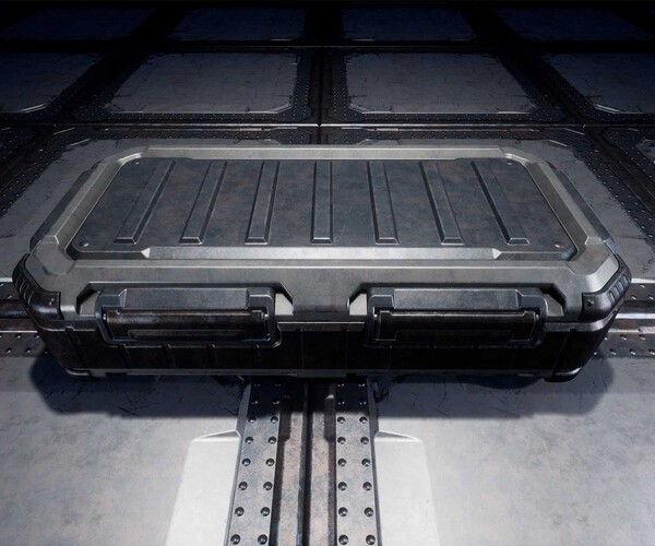 ArtStation - Sci-fi Industrial Cargo Container | Game Assets