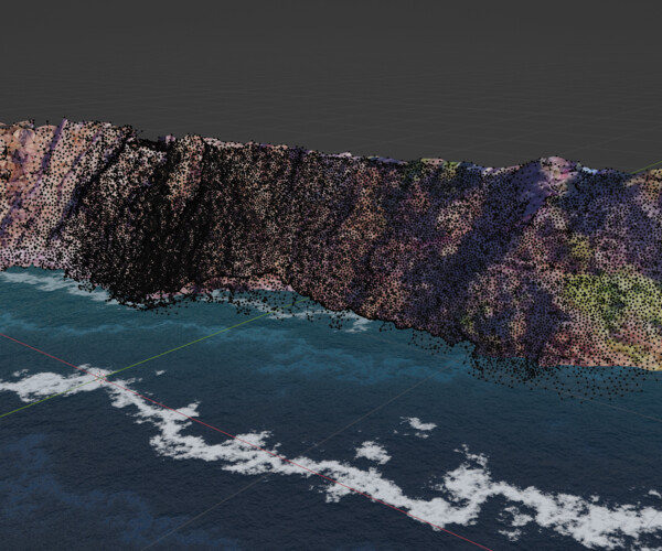 ArtStation - Photoscanned Cliffs and Procedural Ocean Texture | Game Assets