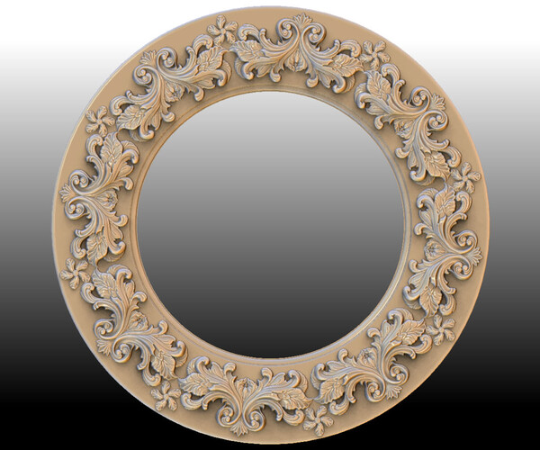 ArtStation - 3D model for CNC machines mirror frame | Resources