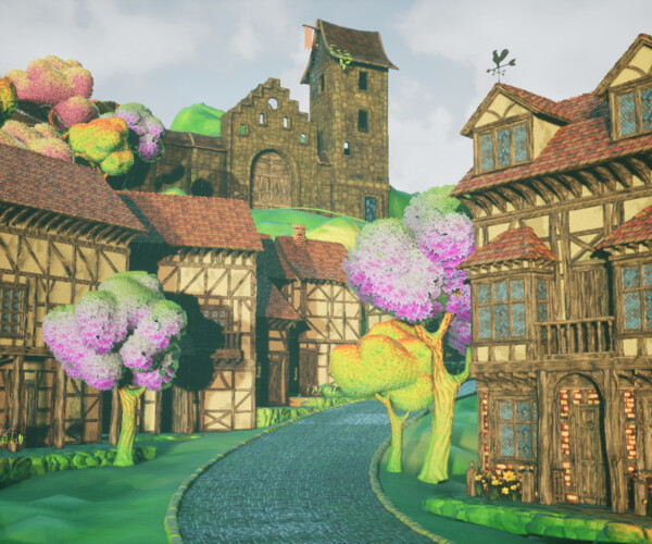 ArtStation - Fantasy Town | Game Assets