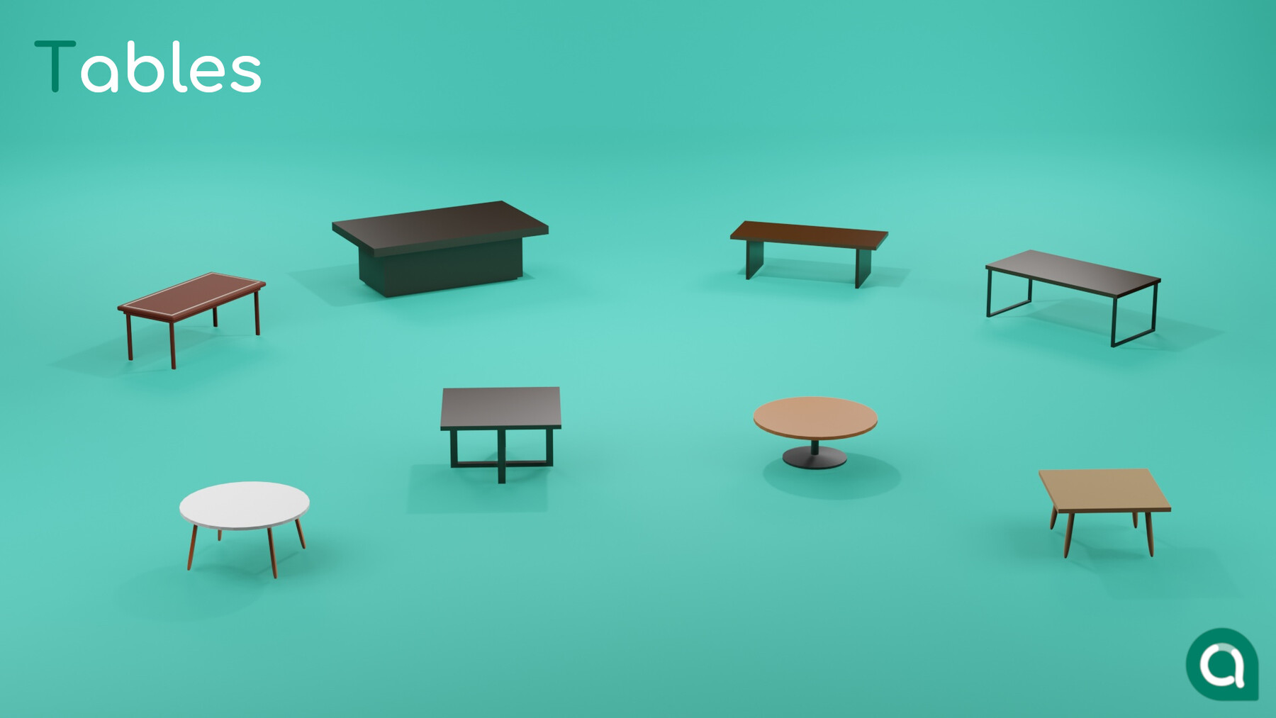 ArtStation - Polygon Dining Room | Game Assets