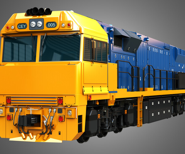 ArtStation - C44aci Locomotive | Resources