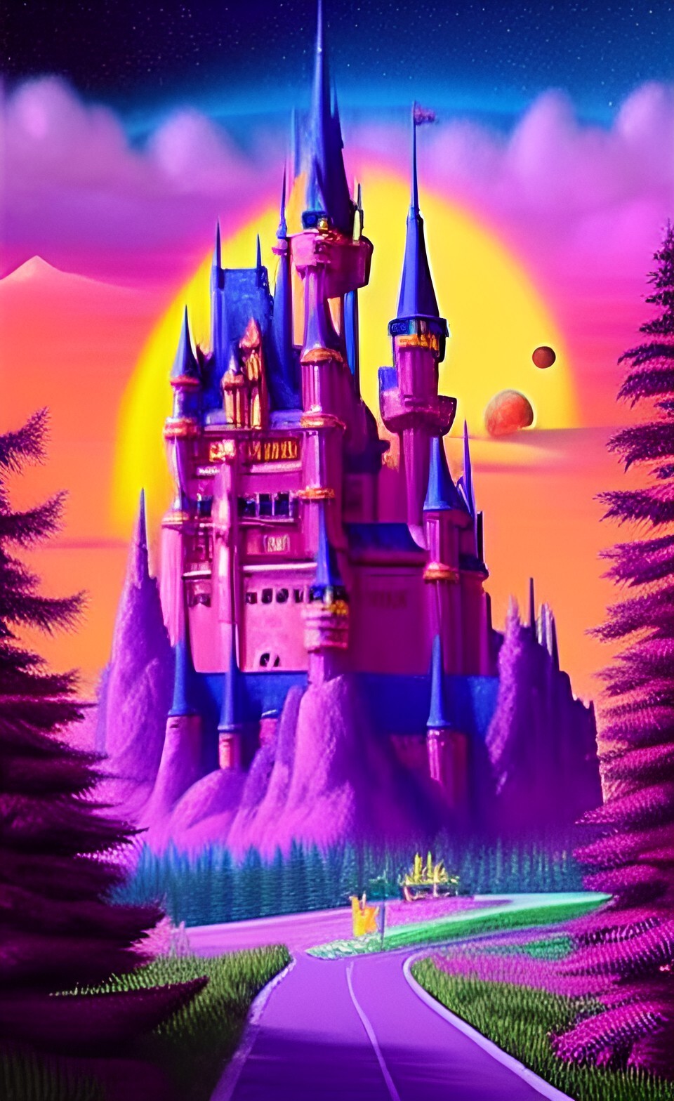 ArtStation - flying science fiction castle 6100 jpg pack wombo art ...