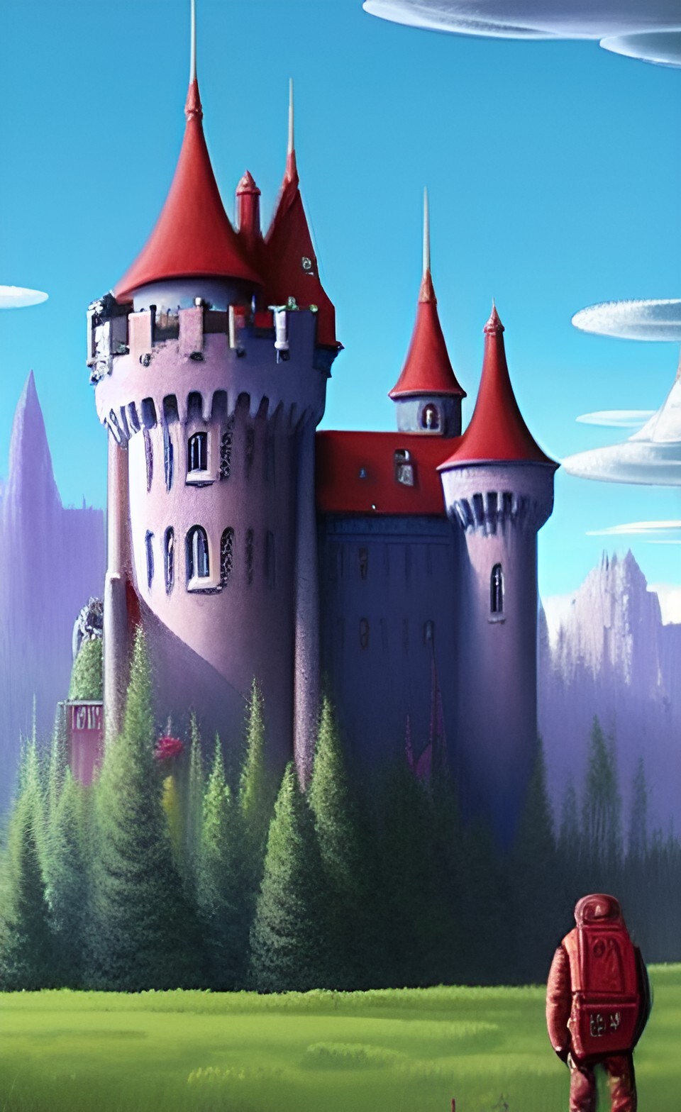 ArtStation - flying science fiction castle 6100 jpg pack wombo art ...