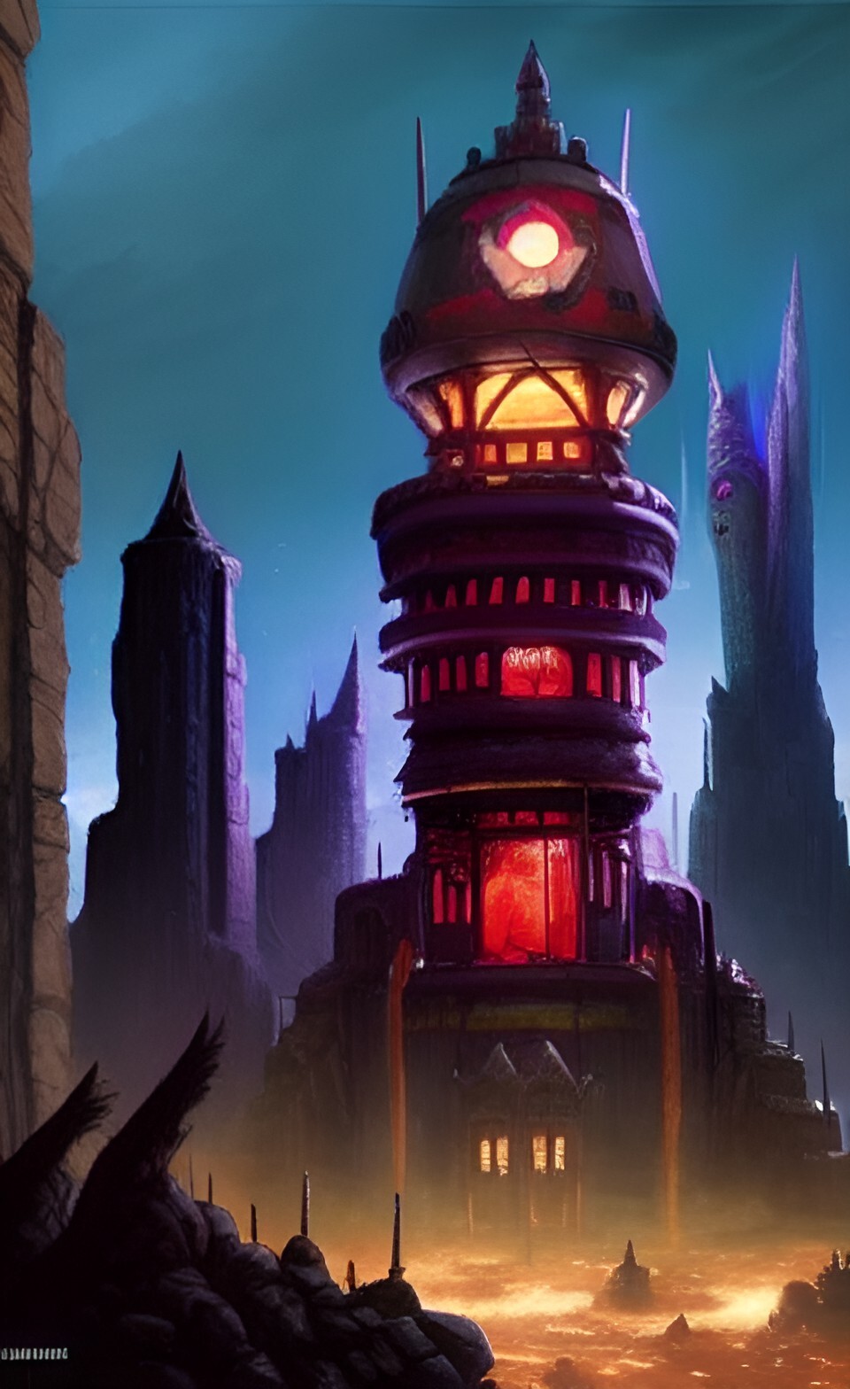 ArtStation - wizard tower in downtown manhattan 5900 jpg pack wombo art ...