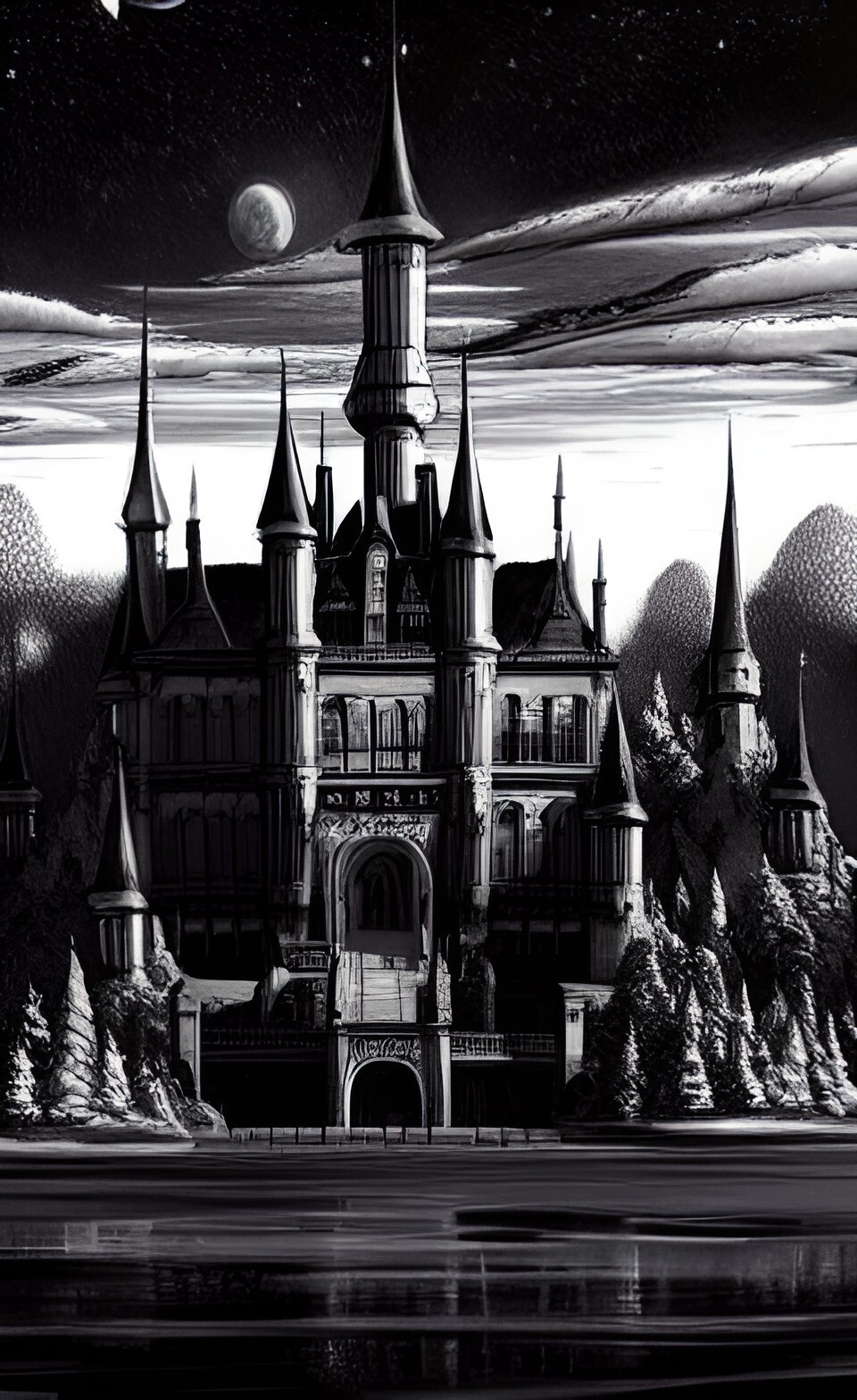 ArtStation - flying science fiction castle 6100 jpg pack wombo art ...