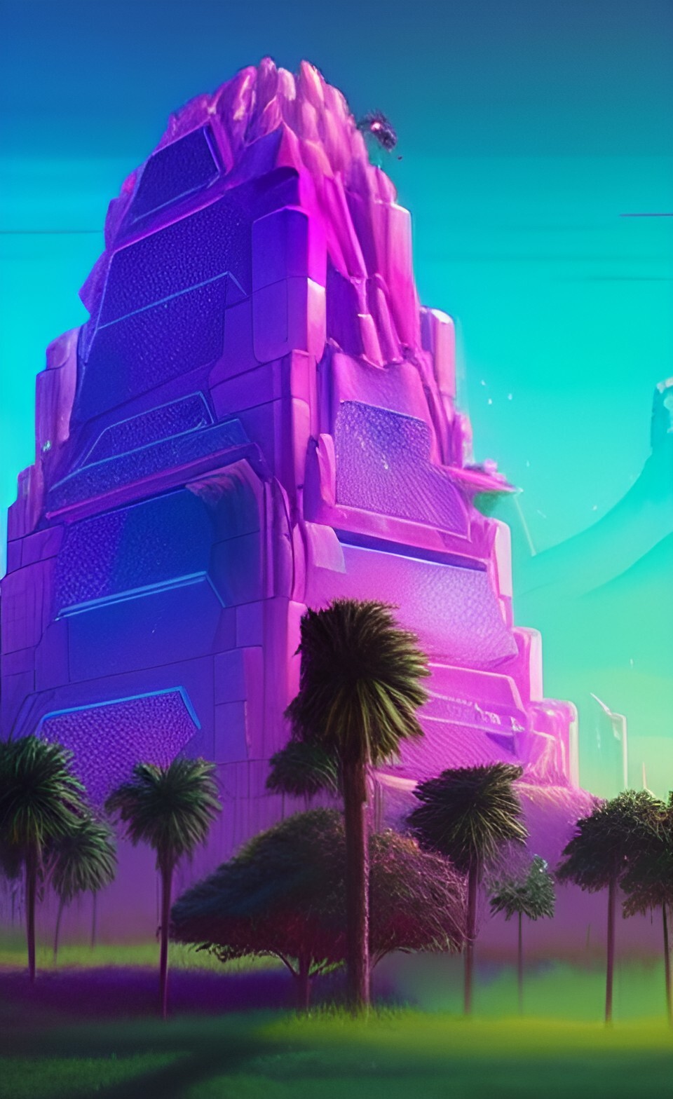 ArtStation - crystal synthwave monolith 8100 jpg pack wombo art | Artworks