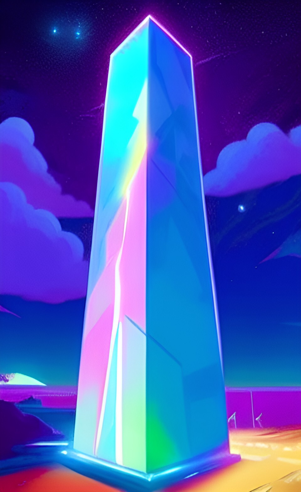 ArtStation - crystal synthwave monolith 8100 jpg pack wombo art | Artworks