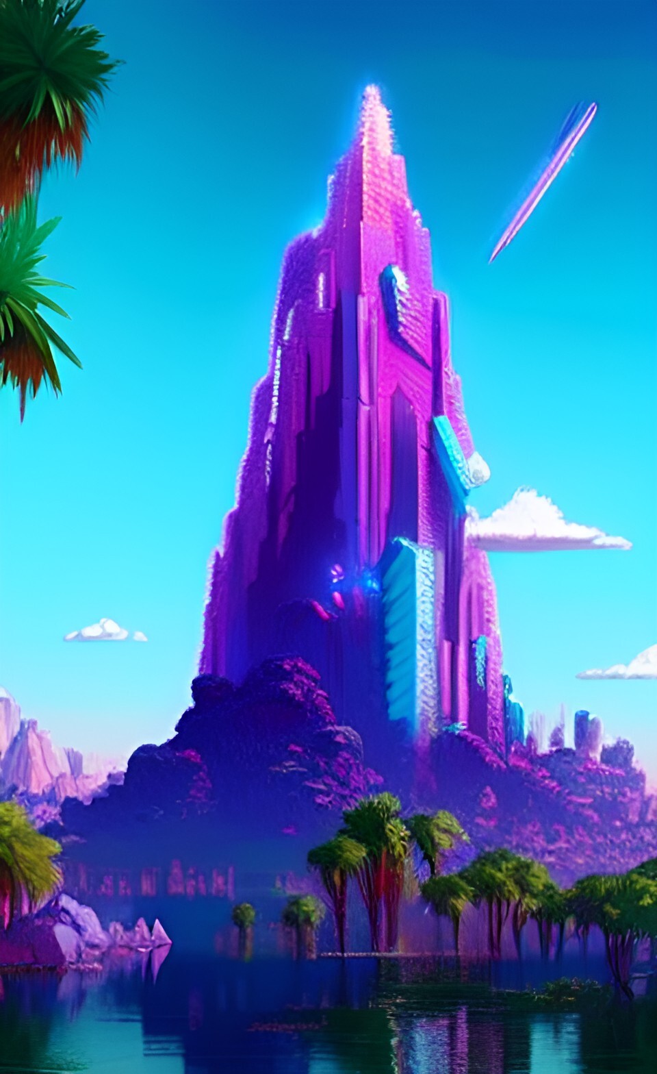ArtStation - crystal synthwave monolith 8100 jpg pack wombo art | Artworks