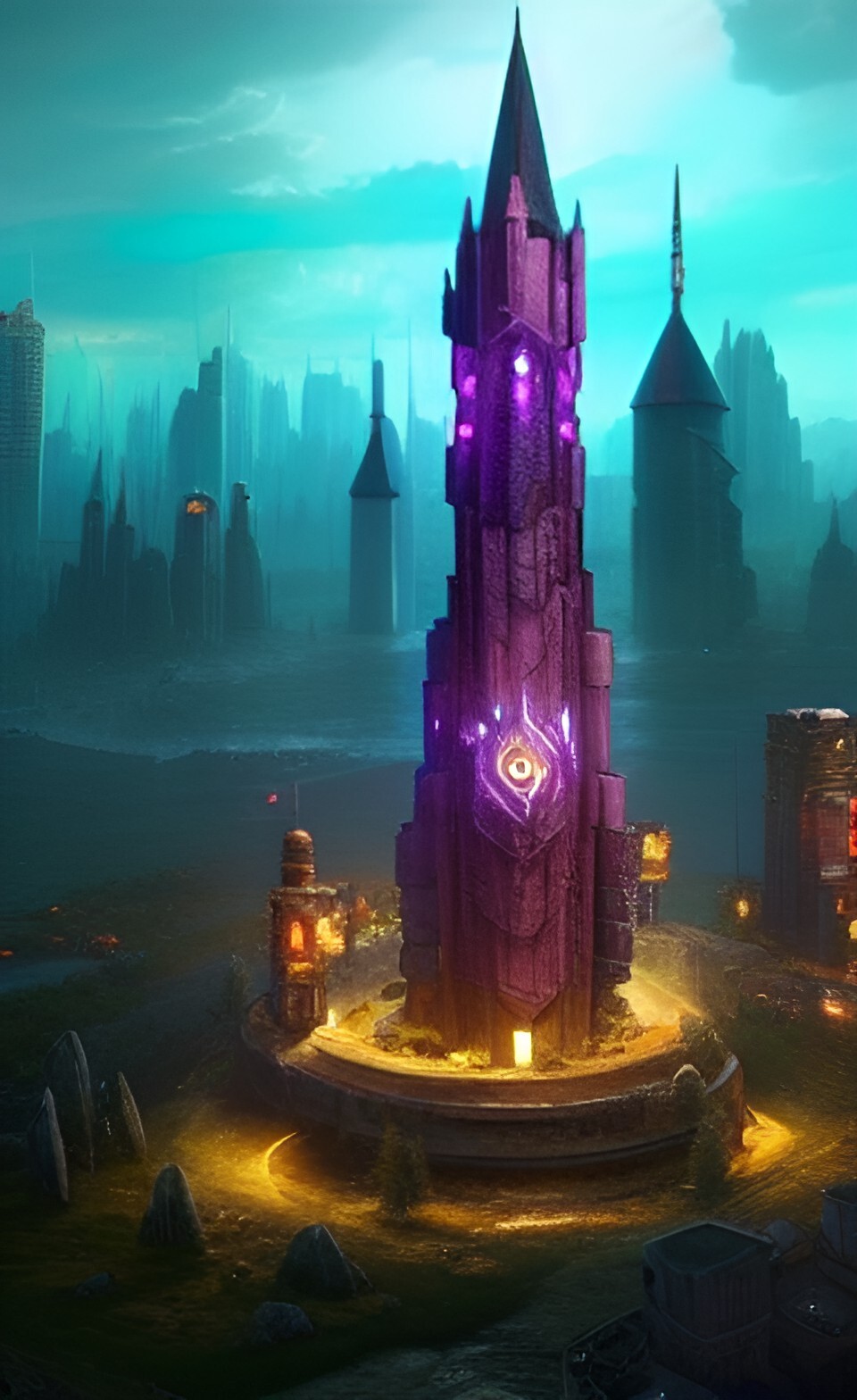 ArtStation - wizard tower in downtown manhattan 5900 jpg pack wombo art | Artworks