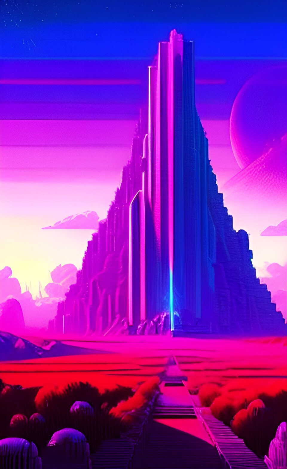 ArtStation - crystal synthwave monolith 8100 jpg pack wombo art | Artworks