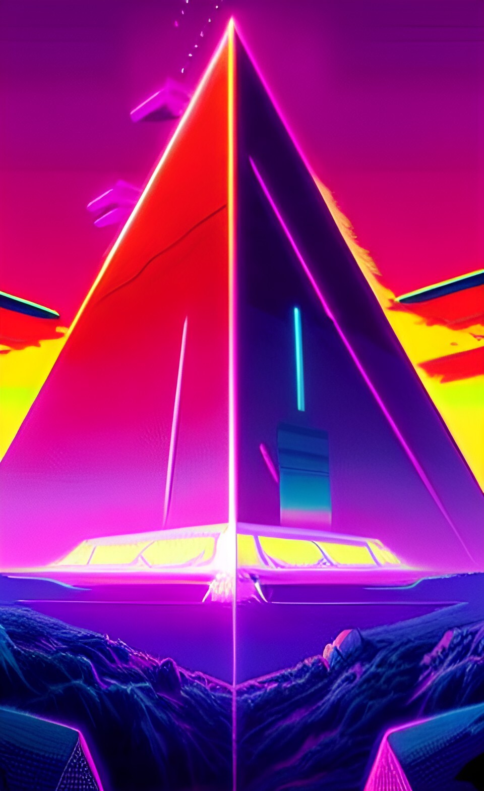 ArtStation - crystal synthwave monolith 8100 jpg pack wombo art | Artworks