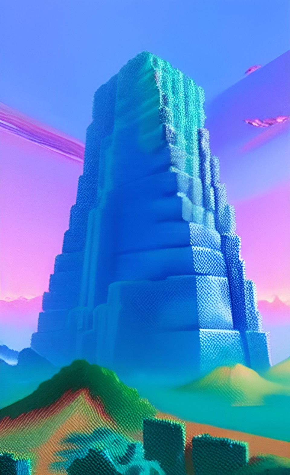 ArtStation - crystal synthwave monolith 8100 jpg pack wombo art | Artworks