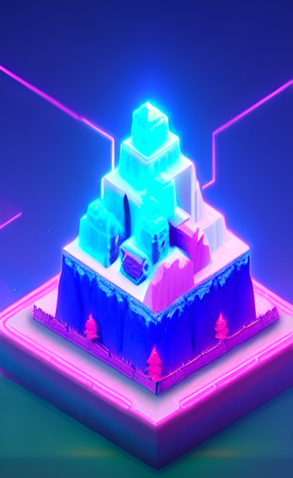 ArtStation - crystal synthwave monolith 8100 jpg pack wombo art | Artworks