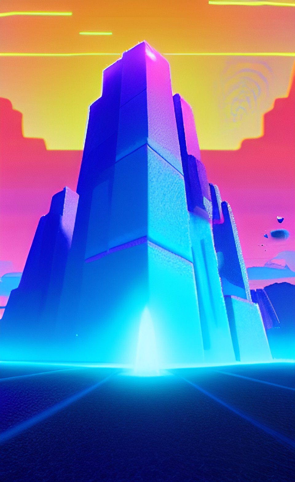 ArtStation - crystal synthwave monolith 8100 jpg pack wombo art | Artworks